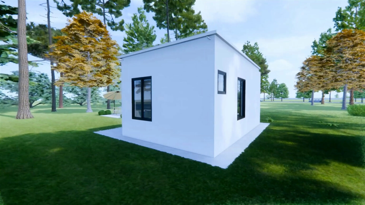 Small House Design 4x6 Meter House Plan 13x20 Feet 1 Bed - House Plans 3D