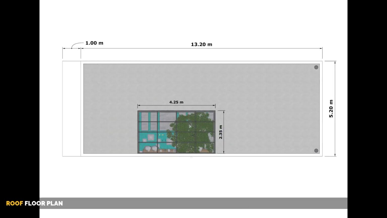 Small House Design 5x15 Meter House Plans 17x49 Feet 2 Bed 3 Bath ...