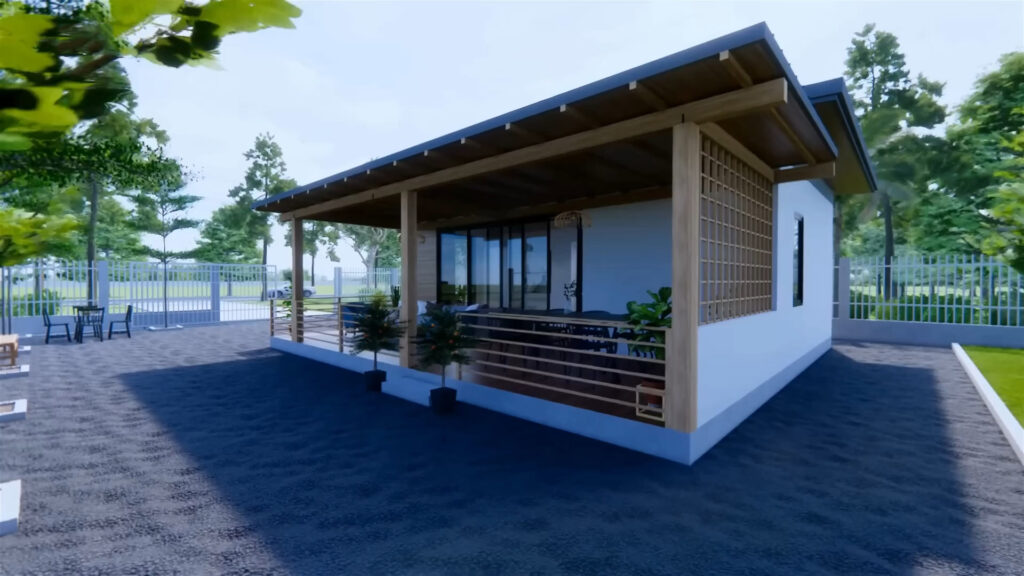 Small House Design 8x7.5 Meter House Plans 26x25 Feet 2 Bed - House ...