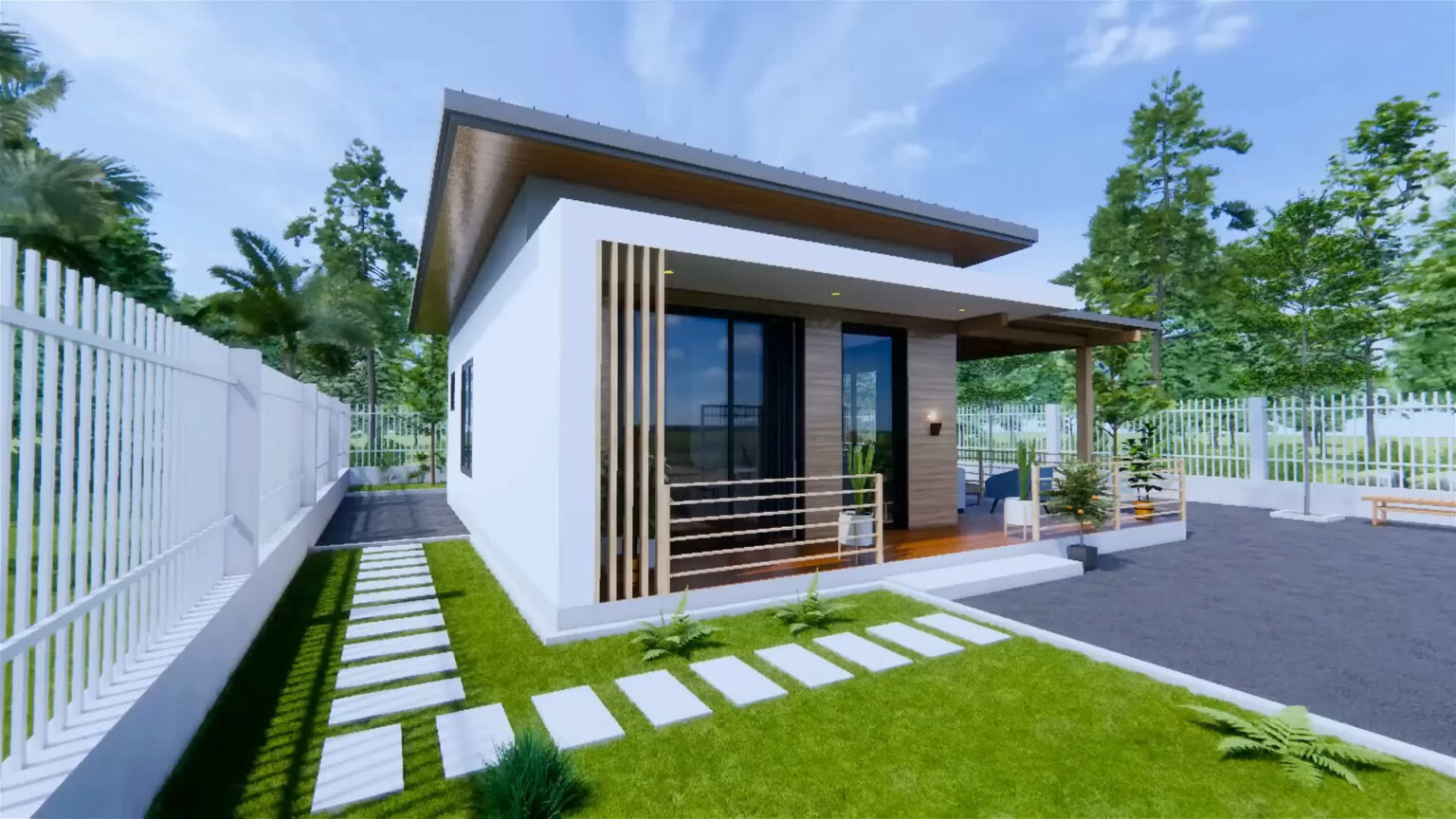 Small House Design 8x7.5 Meter House Plans 26x25 Feet 2 Bed - House ...