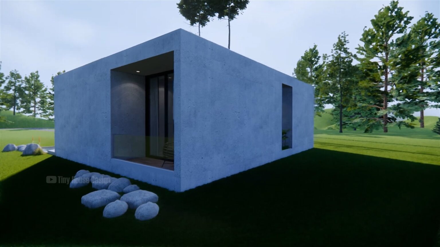 Small House Design 9x7.2 Meter House Plan 30x24 Feet 2 Bed - House Plans 3D