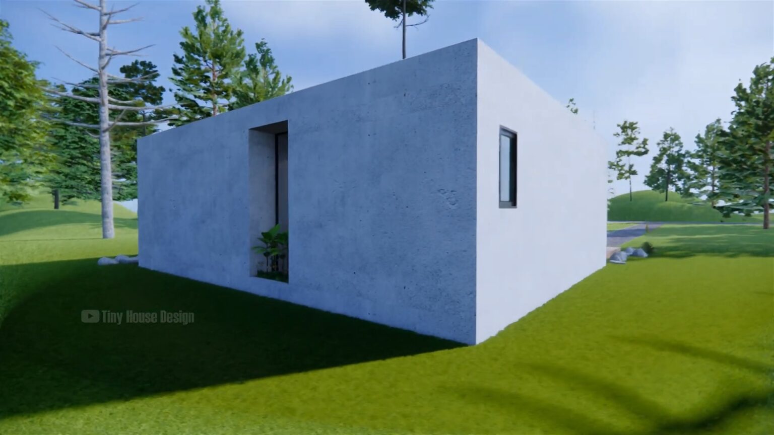 Small House Design 9x7.2 Meter House Plan 30x24 Feet 2 Bed - House Plans 3D