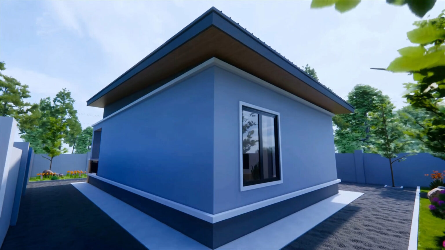 Small House Plan 23x30 Feet House Design 7x9 Meter 2 Bed - House Plans 3D