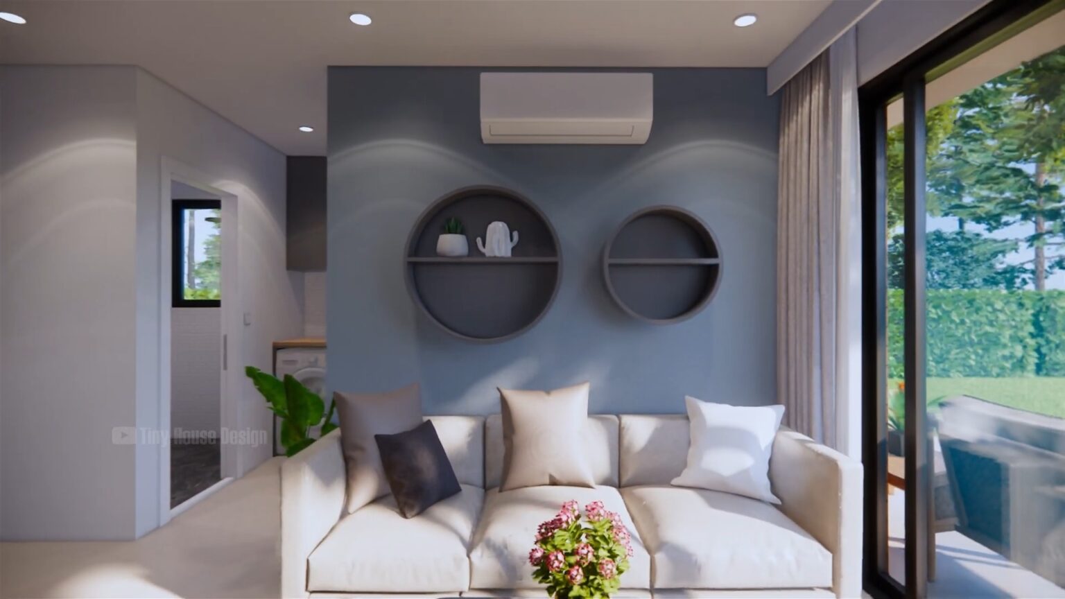 Small House Plan 5x5 Meter House Design 17x17 Feet 3 Bed - House Plans 3D