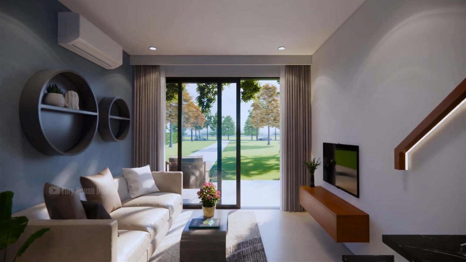 Small House Plan 5x5 Meter House Design 17x17 Feet 3 Bed - House Plans 3D