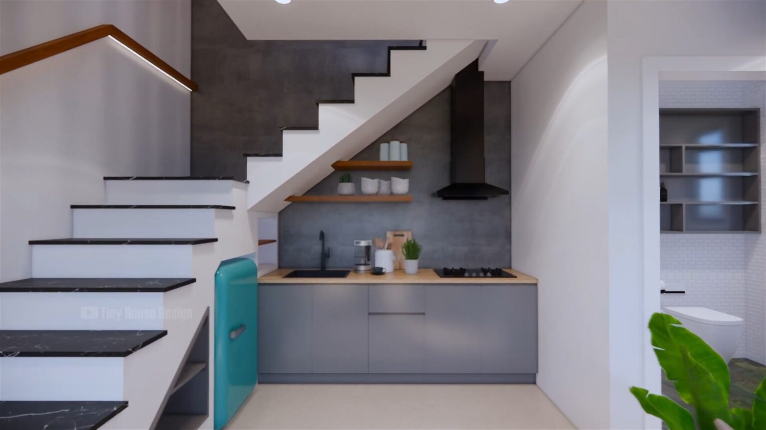 Small House Plan 5x5 Meter House Design 17x17 Feet 3 Bed - House Plans 3D