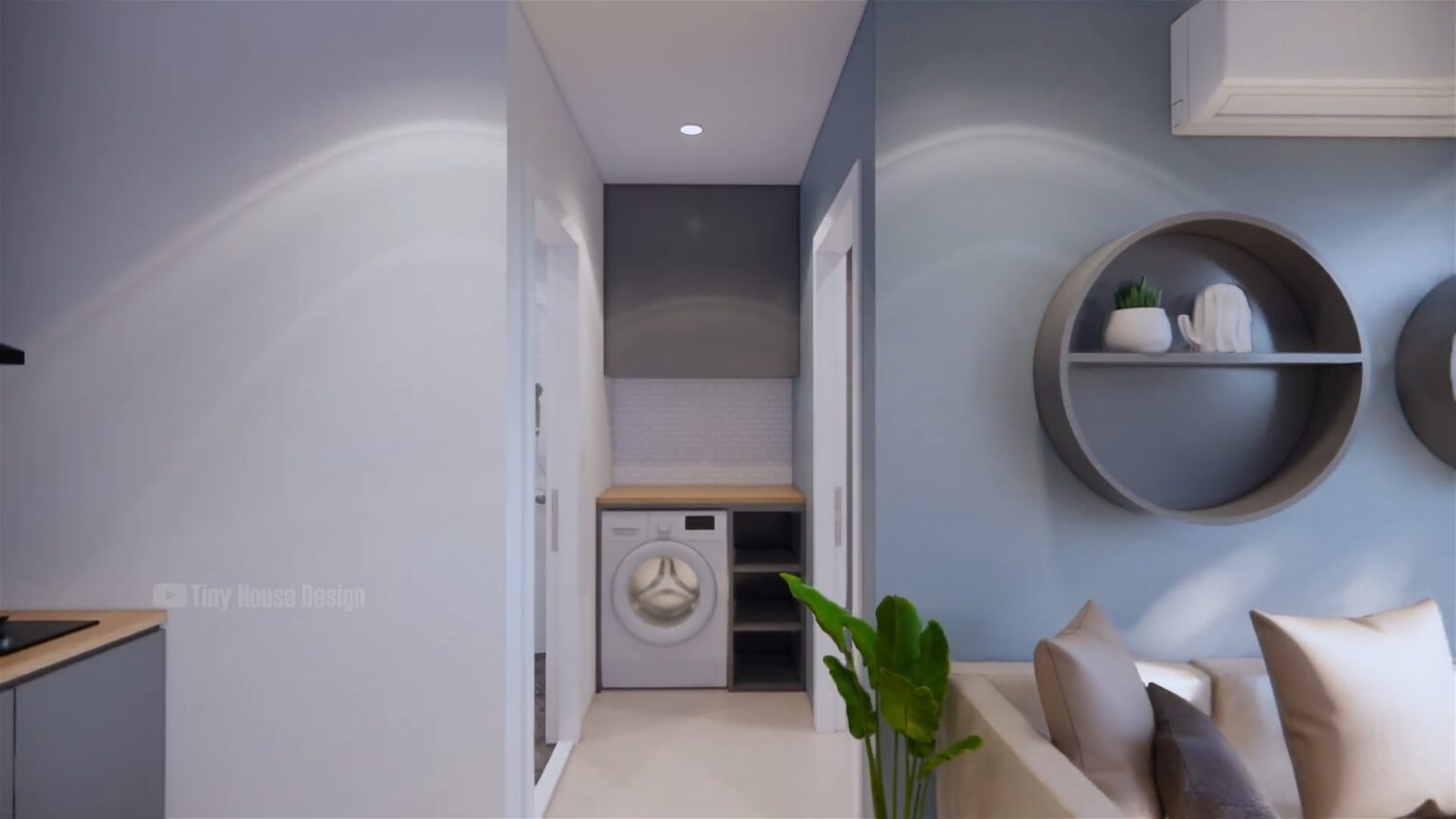 Small House Plan 5x5 Meter House Design 17x17 Feet 3 Bed - House Plans 3D