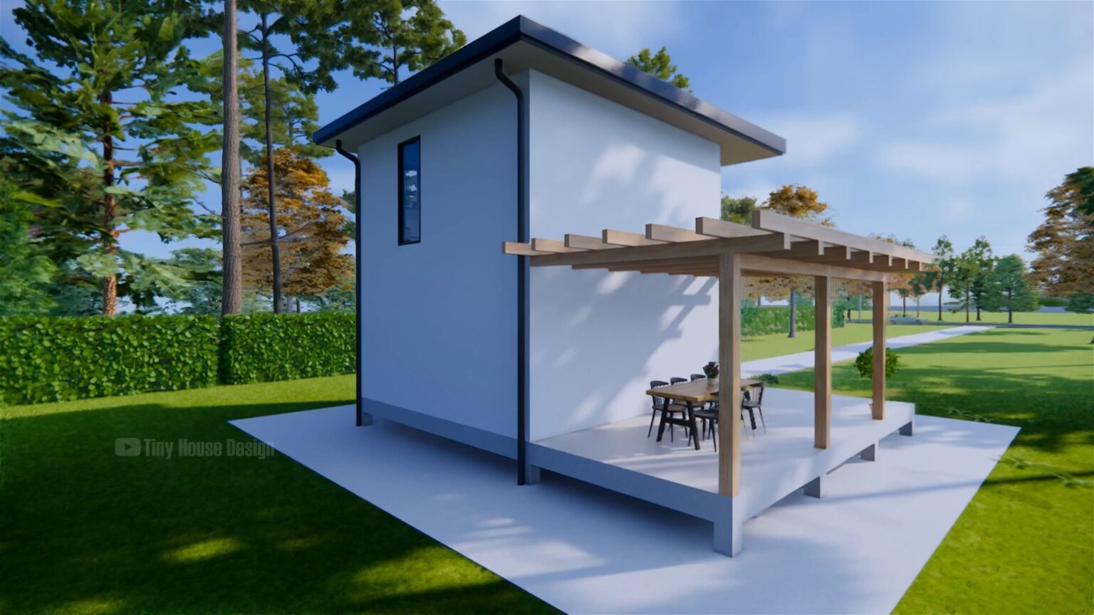 Small House Plan 5x5 Meter House Design 17x17 Feet 3 Bed - House Plans 3D