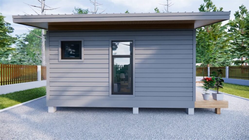 Small House Plan 6x5 Meter House Design 20x17 Feet 1 Bed - House Plans 3D